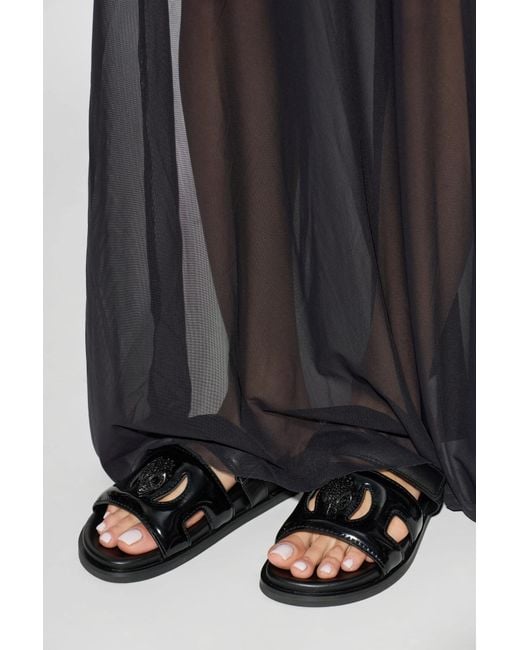 Kurt Geiger 'Eagle Cut Out' Slides in Black | Lyst