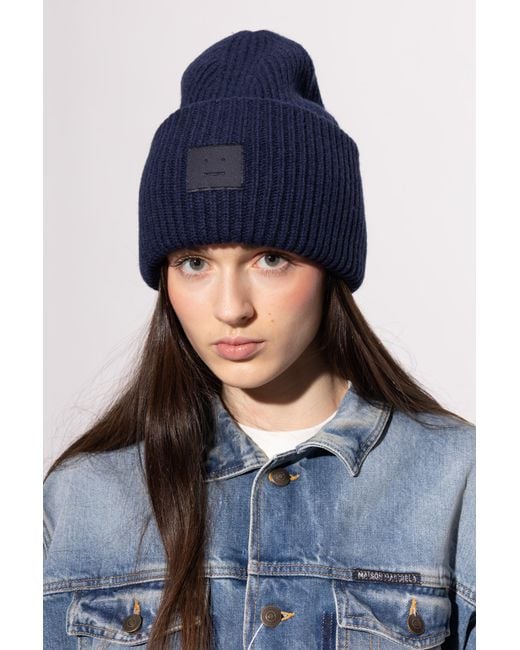 Acne Studios Cap With Logo Patch in Blue | Lyst UK