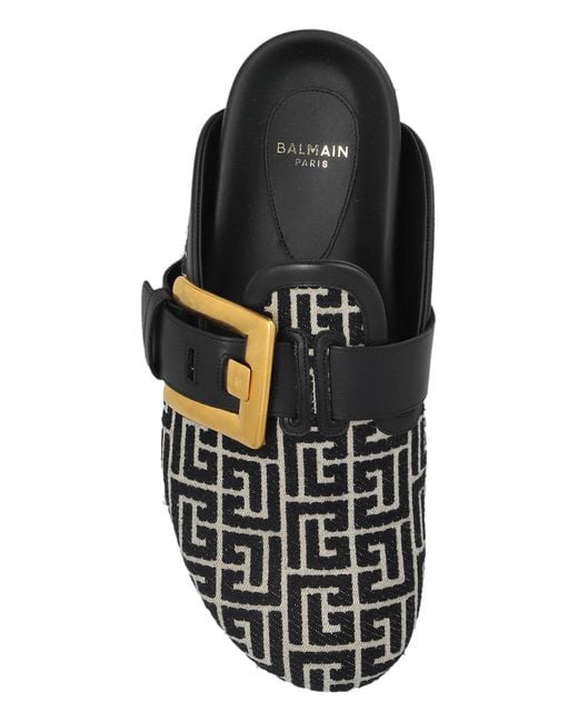 Balmain 'Anthem' Slides in White for Men | Lyst UK