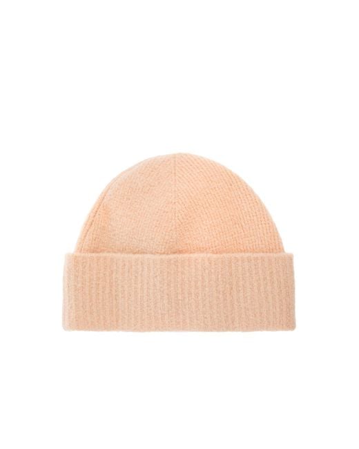 Ami Paris Cap With Logo Patch in Natural | Lyst UK