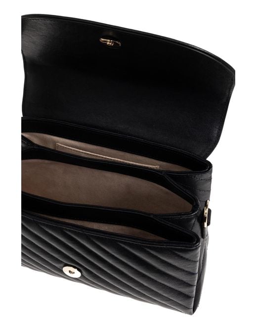 Jimmy Choo Avn Curve Tophandle Shoulder Bag in Black | Lyst UK