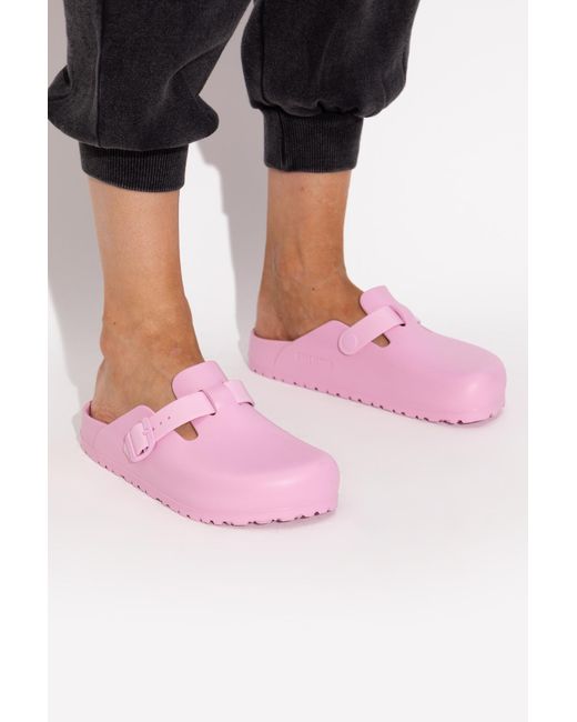 Birkenstock Boston Eva Slippers in Pink | Lyst UK