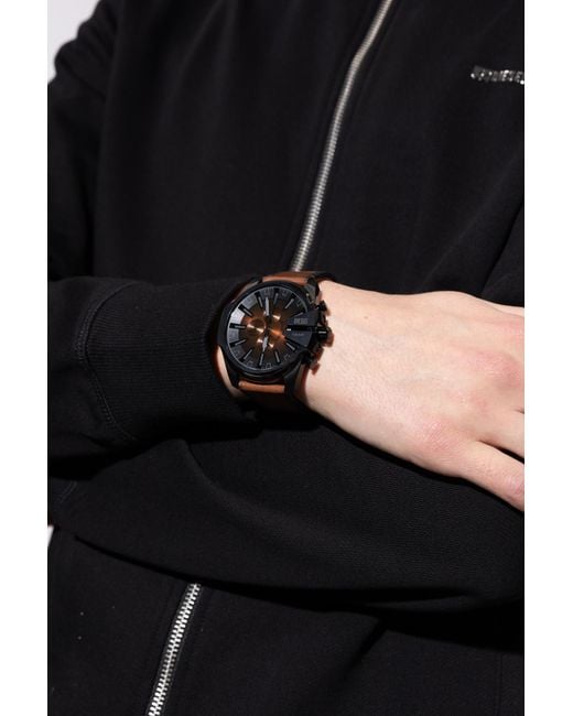 DIESEL "mega Chief" Steel Watch, in Black for Men | Lyst UK