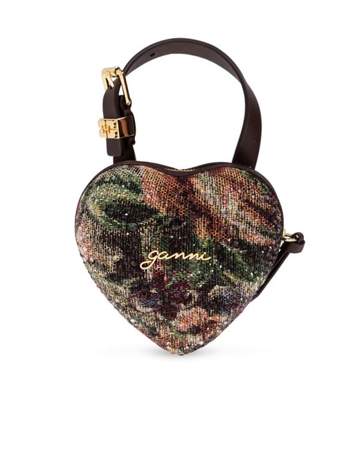 Ganni Mini Hand Bag, in Black | Lyst UK