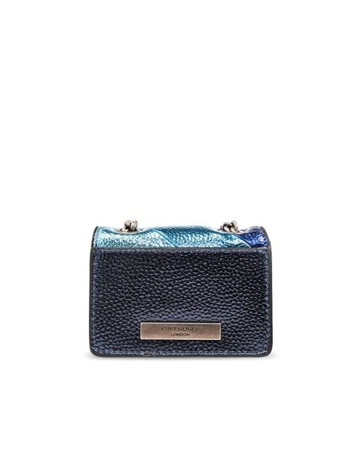 Kurt Geiger 'kensington Micro' Shoulder Bag, in Blue | Lyst