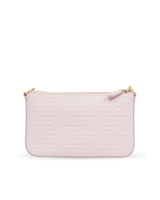 Balmain Mini 1945 Shoulder Bag in White | Lyst
