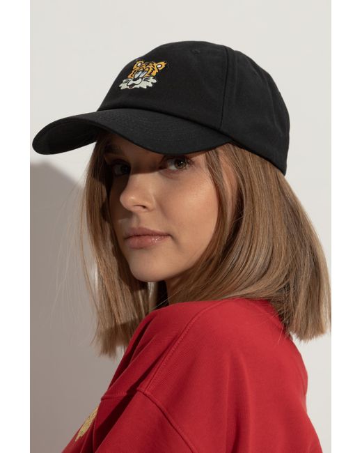 KENZO Baseball Cap in Black | Lyst UK