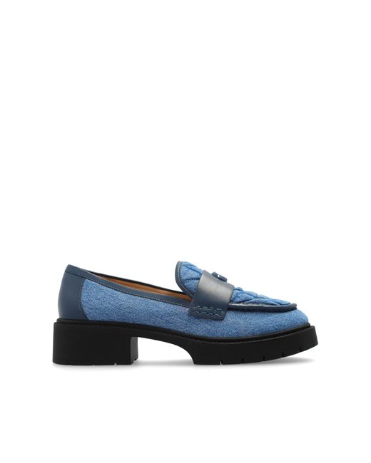COACH Denim Loafers in Blue | Lyst