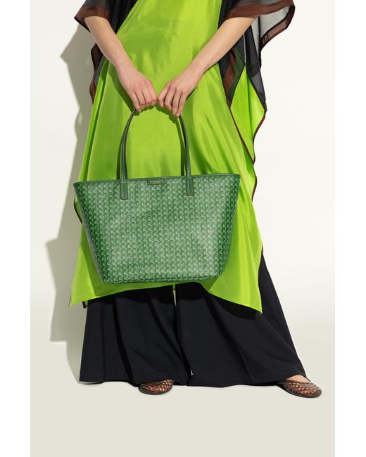 Tory Burch "Ever-Ready Small" Shopper Bag in Green | Lyst UK