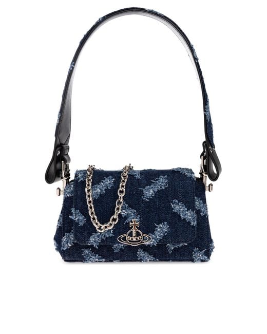 Vivienne Westwood Shoulder Bag 'Hazel Small' in Blue | Lyst UK