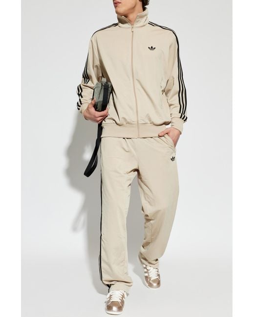 adidas Originals Sweatshirt With Stand-Up Collar in Natural for Men ...