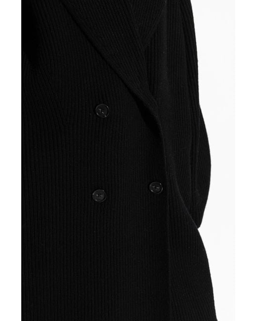 TOTEME Oversized Double-Breasted Cardigan in Black | Lyst UK