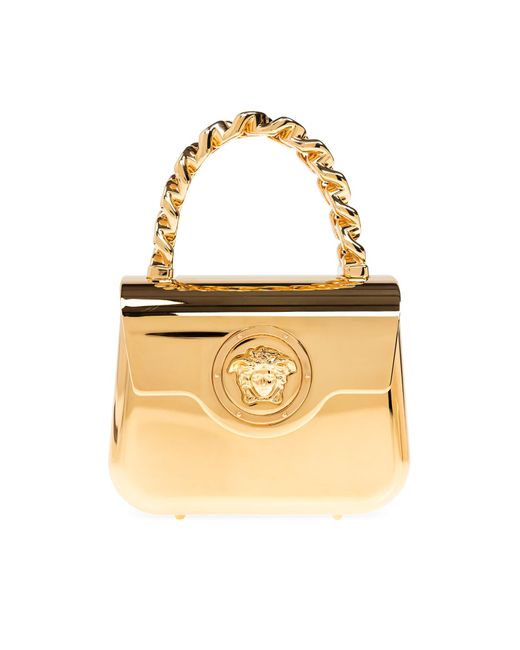 Versace Handbag La Medusa Mini in Black | Lyst