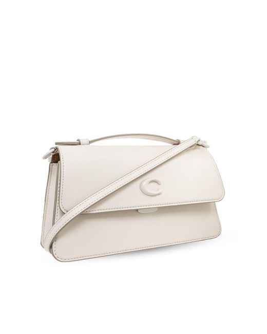 COACH Shoulder Bag 'Juno' in Natural | Lyst