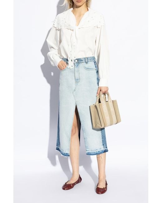 Chloé Ballet Flats Luna in Red | Lyst