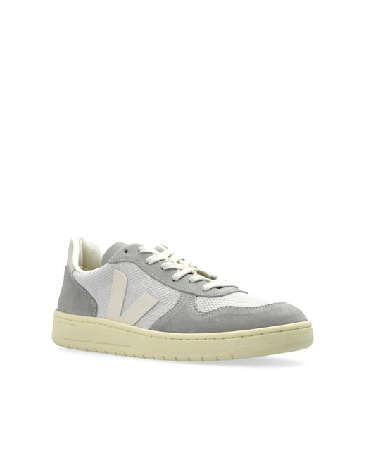 Veja Sports Shoes V-10 Alveomesh in Gray for Men | Lyst