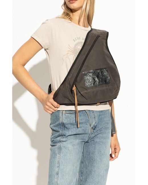 Acne Studios Backpack With Logo in Gray | Lyst