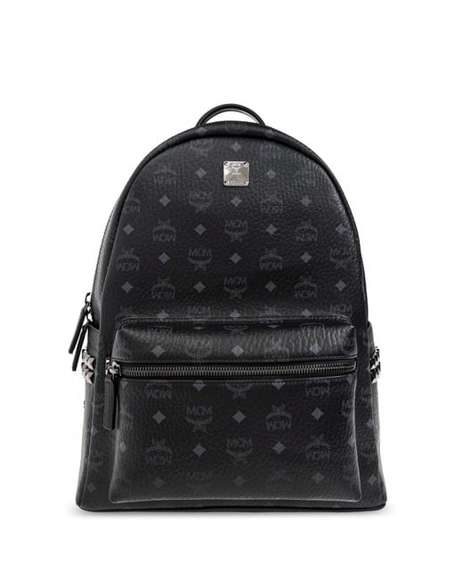 MCM Backpack With Logo in Black for Men | Lyst
