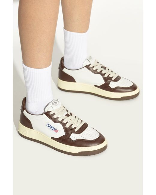 Autry Sneakers Medalist Low in Natural | Lyst