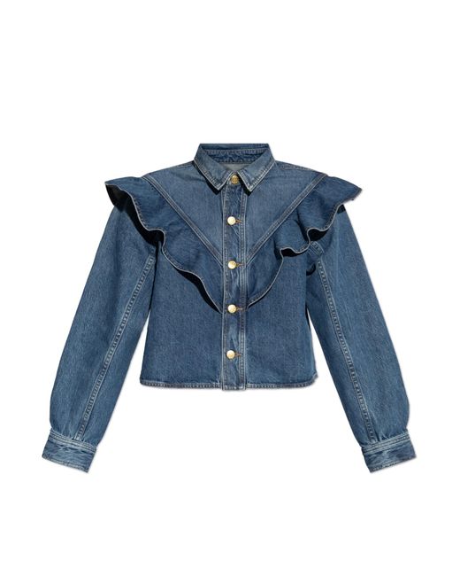 Ulla Johnson Denim Jacket The Mathilde in Blue | Lyst