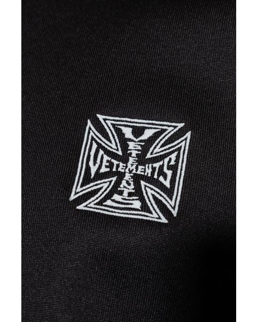 Vetements Lightweight Jacket With Logo in Black for Men | Lyst UK