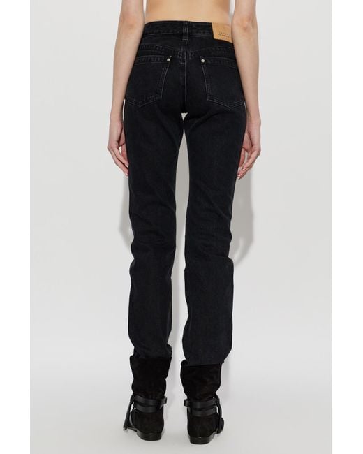 Isabel Marant Jeans 'Silviana' in Black | Lyst UK