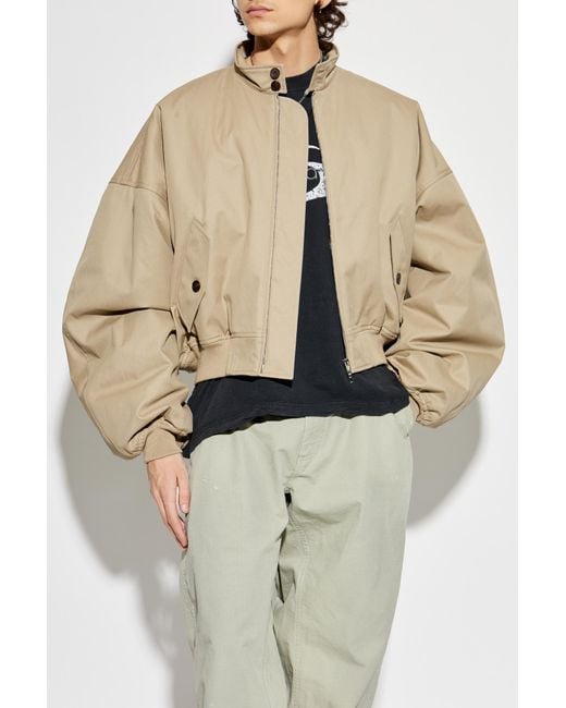 Balenciaga Insulated Jacket With Stand-up Collar, in Natural for Men | Lyst