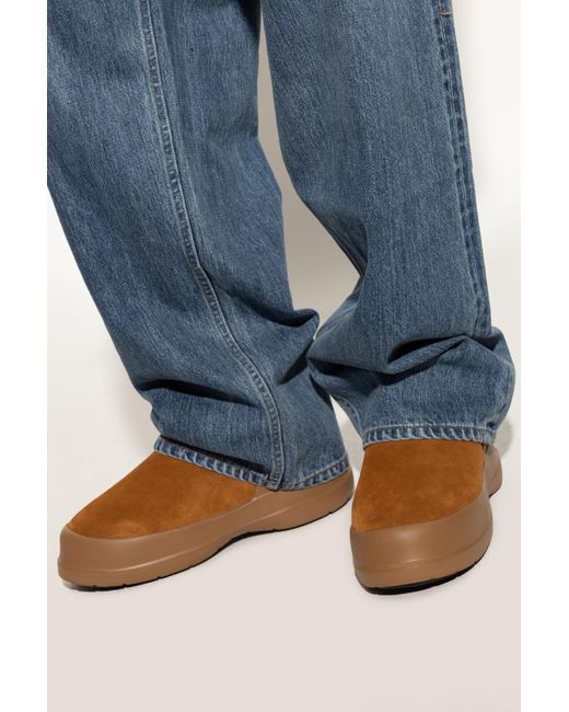 Moon Boot Snow Boots Mb Luna Low Suede in Blue for Men | Lyst