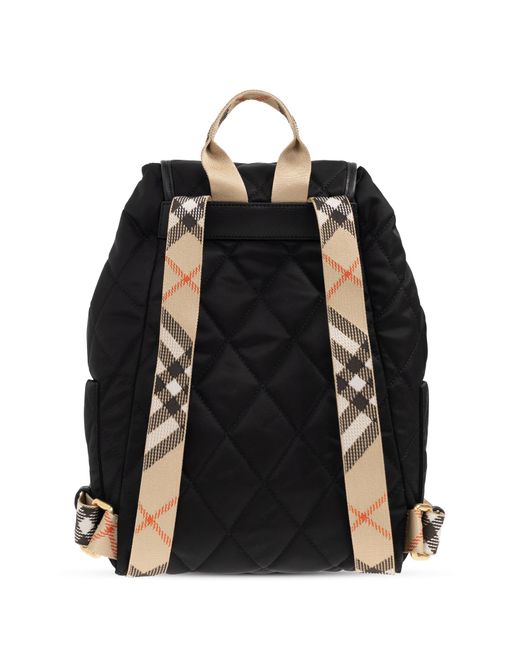 Burberry Quilted Backpack in Black | Lyst UK