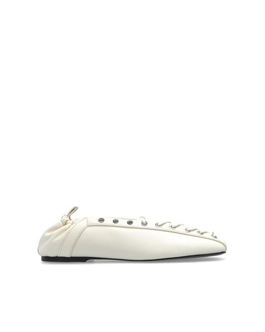 Ganni Ballet Flats Made Of Eco Leather in Black | Lyst