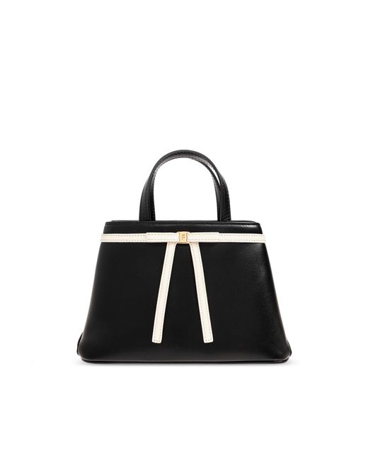 Ferragamo Leather Handbag in Black | Lyst UK