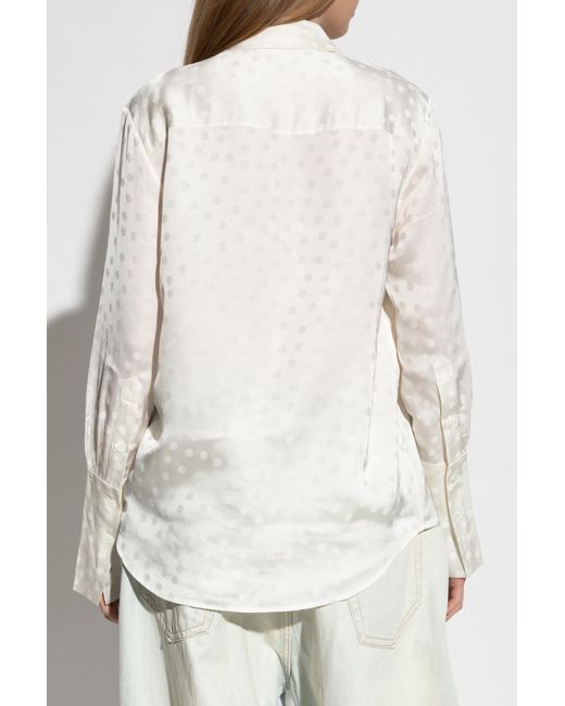 Anine Bing Shirt "Amanda" in White | Lyst UK