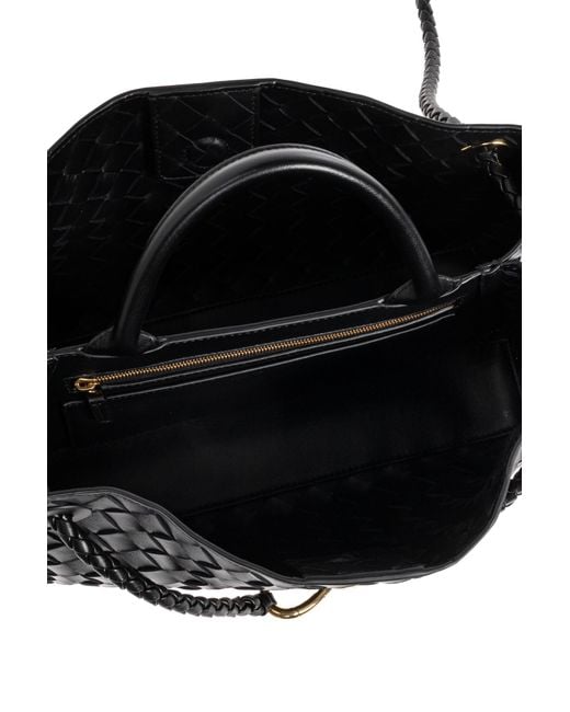 Bottega Veneta "Andiamo" Hand Bag in Black | Lyst