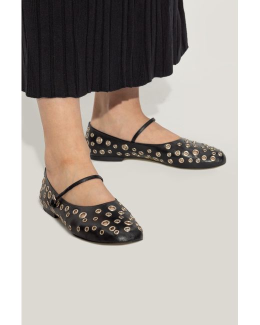 Tory Burch Ballet Flats Mary Jane in Black | Lyst