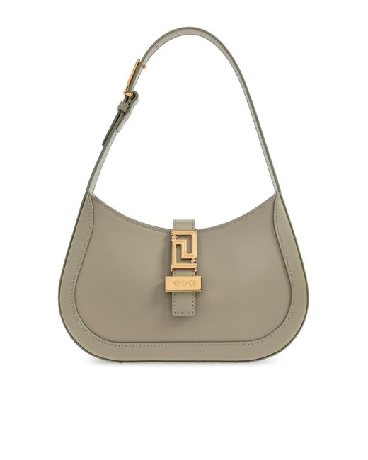 Versace ‘Greca Goddess Small’ Shoulder Bag in Green | Lyst