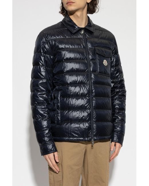 Moncler 'Mourillon' Down Jacket in Blue for Men | Lyst UK