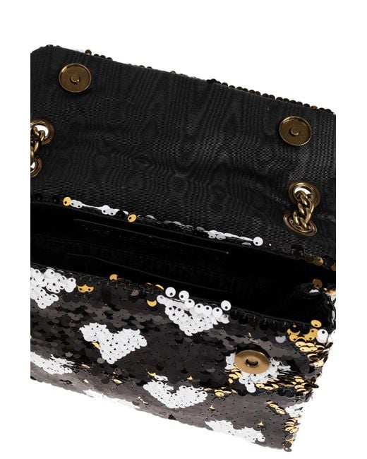 Kurt Geiger Shoulder Bag "Sequin Kensington" in Black | Lyst UK