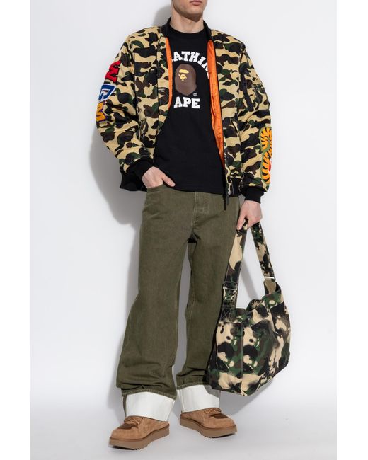 A Bathing Ape Jacket With Moro Pattern in Black for Men | Lyst