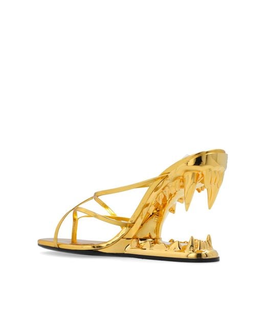 Gcds 'morso' Wedge Mules in Metallic | Lyst