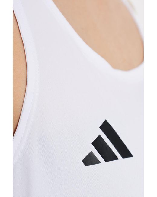 adidas Originals Strappy Top in White | Lyst UK