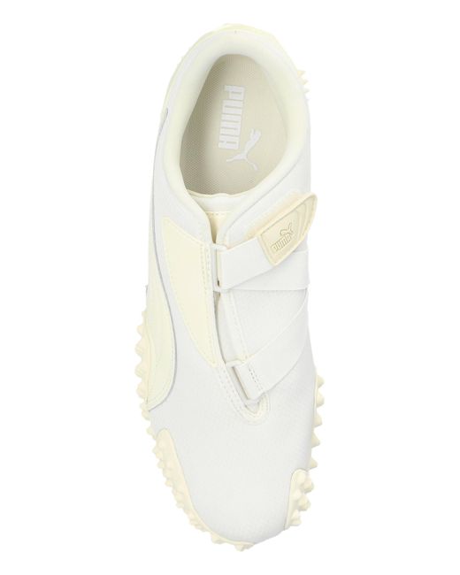 PUMA Stitched Velcro Low-Top Sneakers in White for Men | Lyst