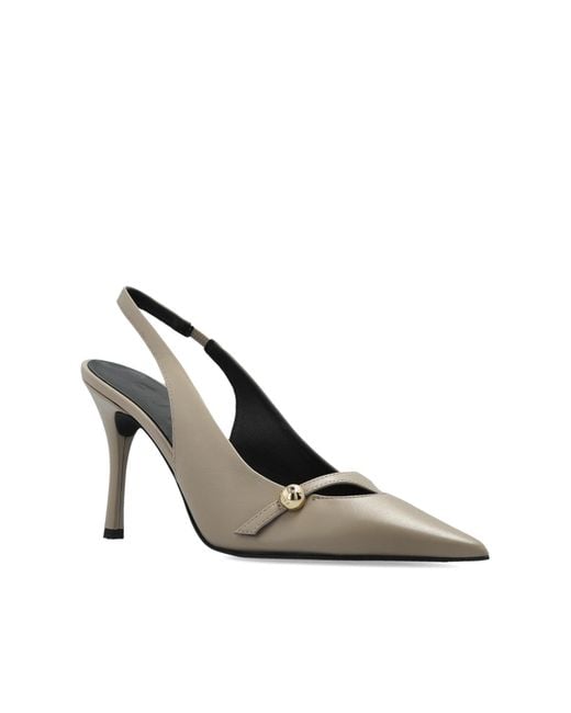 Furla "Slingback" Stilettos in White | Lyst UK