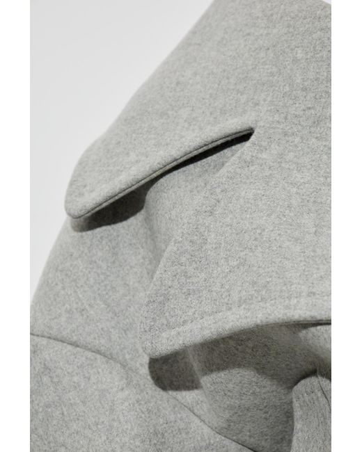 Balmain Wool Jacket in Grey | Lyst UK