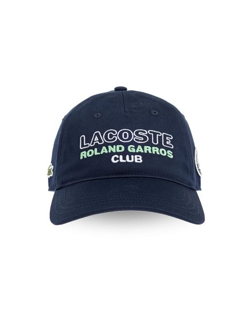 Lacoste Cap in Blue | Lyst
