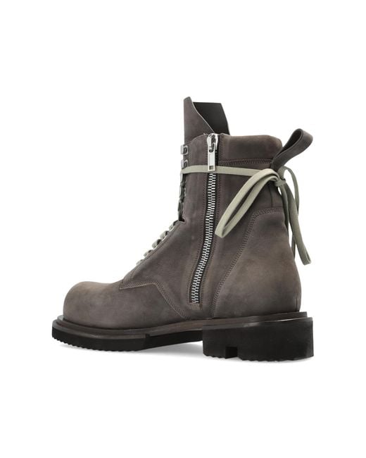Rick Owens 'Low Army Gabe' Ankle Boots in Brown for Men | Lyst UK