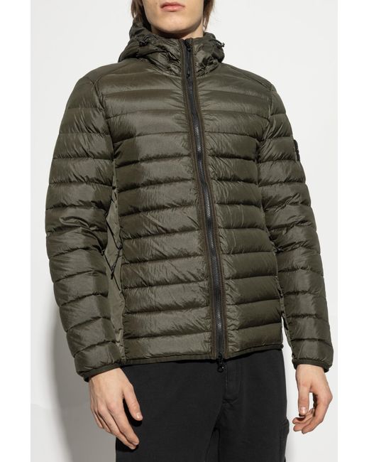 Stone Island Down Jacket Loom Woven Chambers Nylon Down-Tc in Green for ...