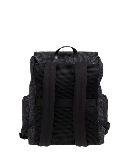 Versace Backpack With Barocco Pattern in Black for Men | Lyst
