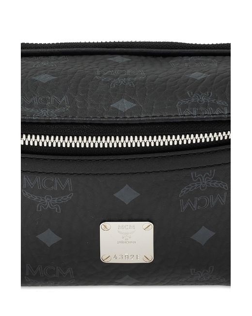 MCM Logo Belt Bag in Blue | Lyst