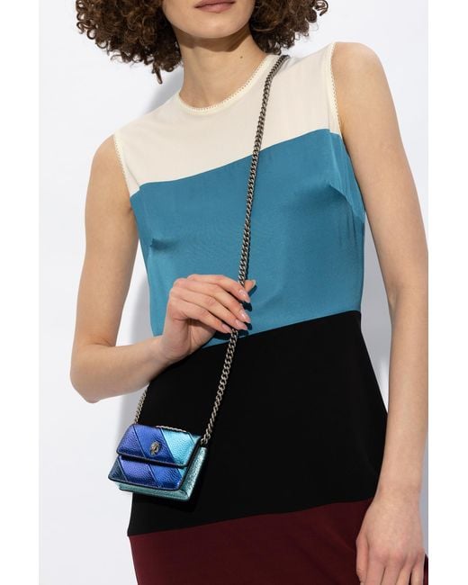 Kurt Geiger 'kensington Micro' Shoulder Bag, in Blue | Lyst