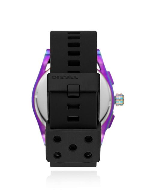 DIESEL Steel Watch "timeframe", in Red for Men | Lyst UK